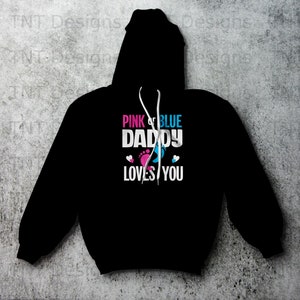Pink or Blue Daddy Loves You Digital Png File, Instant Download, New ...