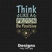 Think Like A Proton Be Positive Digital Png File, Instant Download ...