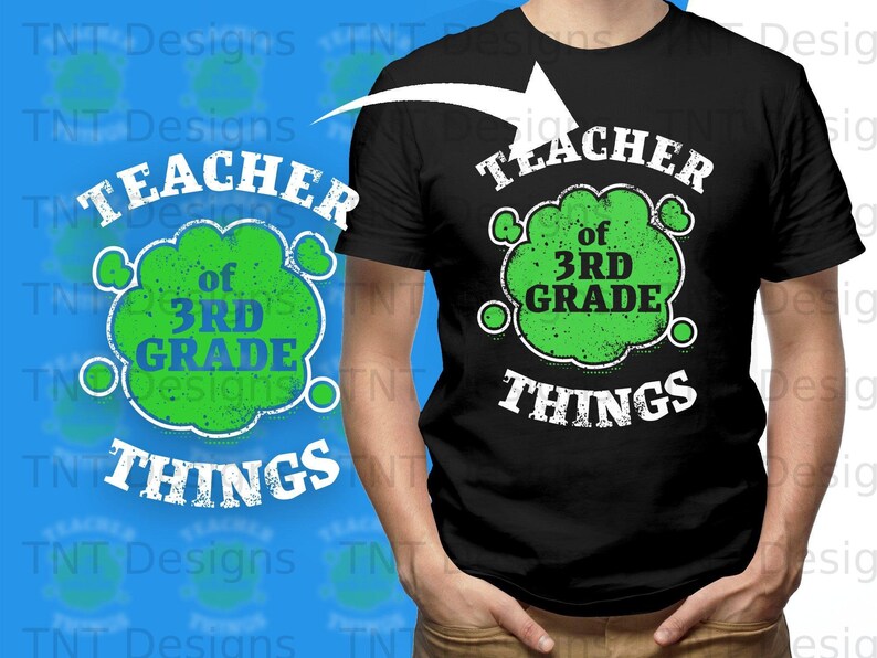 Teacher of 3rd Grade Things Digital PNG File Instant Download - Etsy