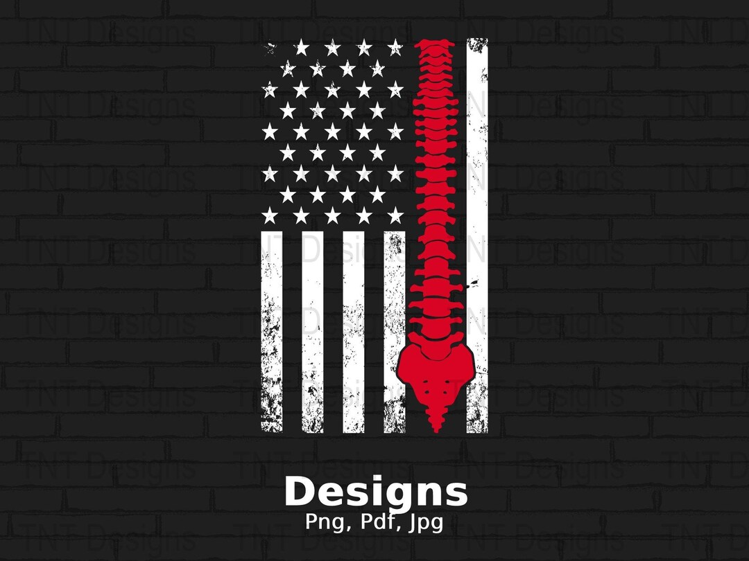 Chiropractor American Flag Digital Png File, Instant Download ...