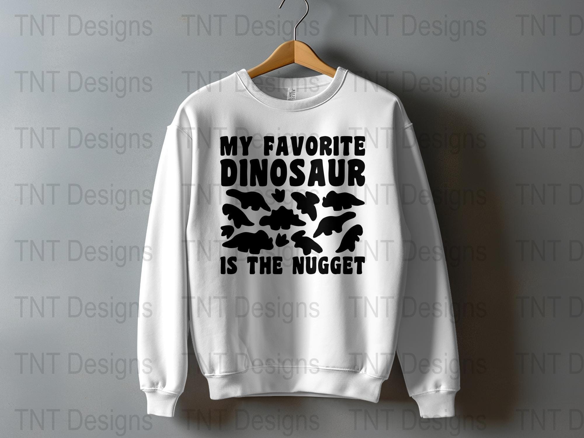 My Favorite Dinosaur is the Nugget Digital Png File, Funny Chicken ...