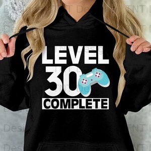 Level 30 Complete Png Digital File, Instant Download, Video Gamer 30th ...
