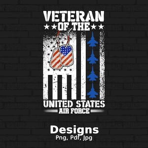 Veteran of the United States Air Force Digital Png File, Instant ...