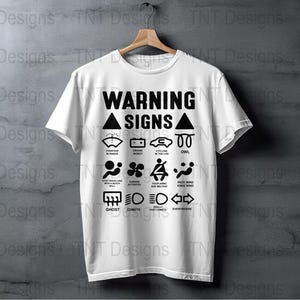 Funny Mechanic Warning Signs Digital Png File, Funny Mechanic T-shirt ...