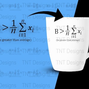 Be Greater Than Average Digital Png File Download, Funny Math Teacher T ...