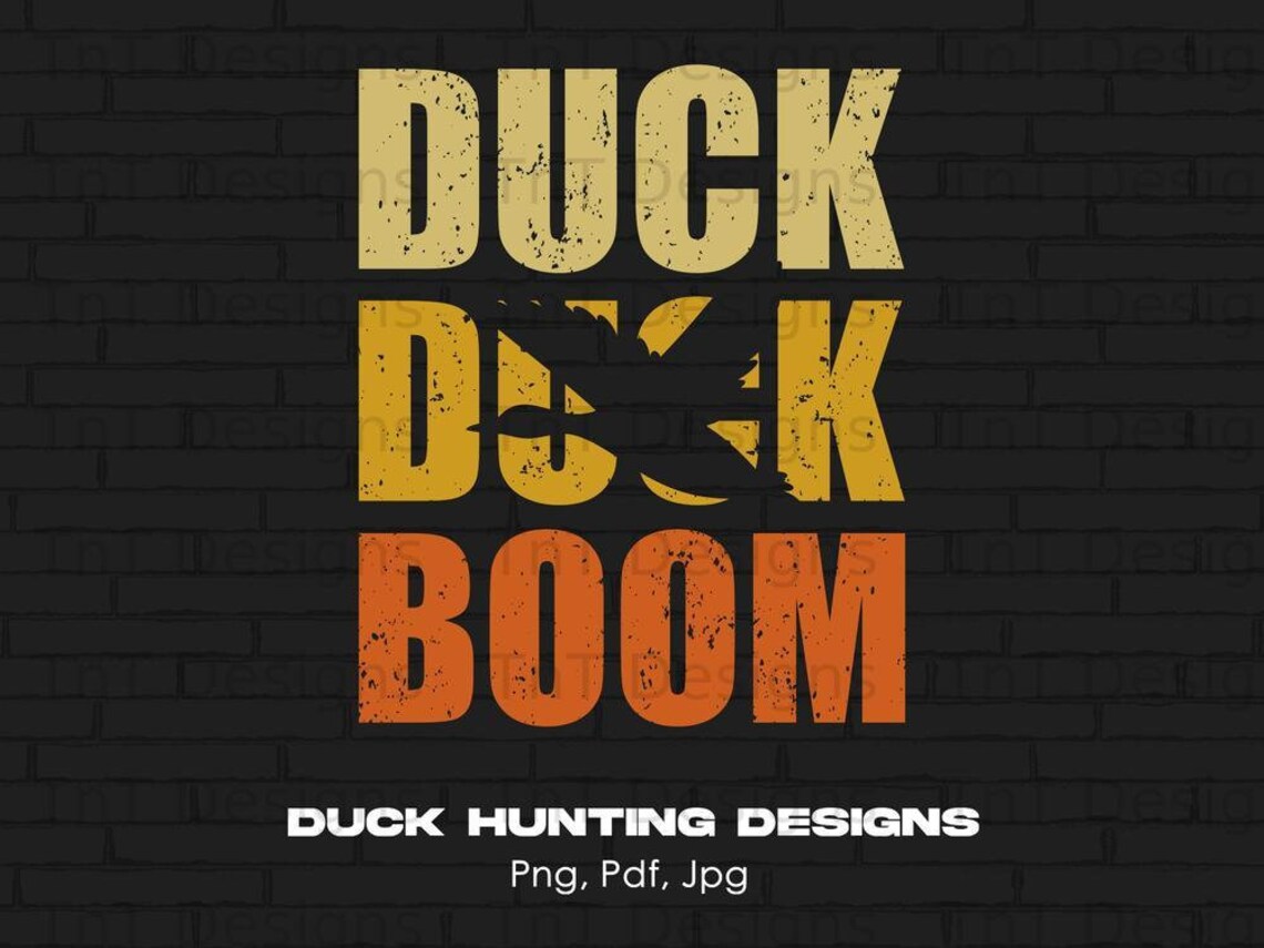 Duck Duck Boom Digital Png File Instant Download Duck Hunting - Etsy