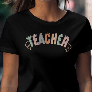 Teacher Digital Png File, Instant Download, Teacher T-shirt Design ...
