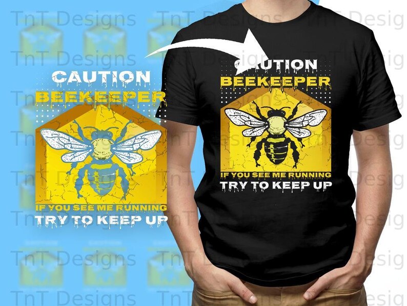 Caution Beekeeper Digital Png File Download Beekeeping Png - Etsy