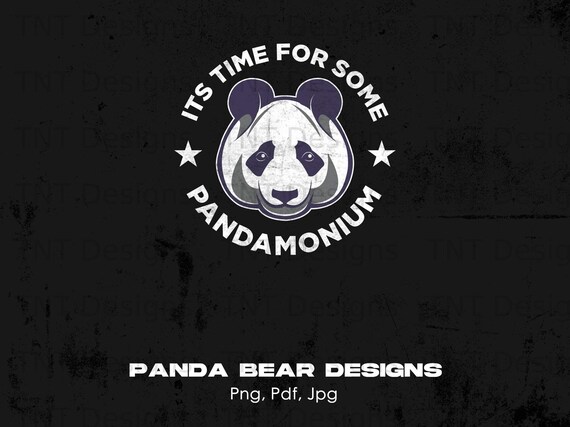 Pandamoniun Funny Panda Sayings Digital Png Design File - Etsy