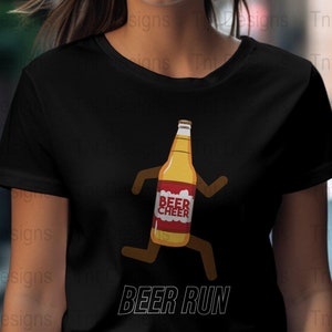 Beer Run Digital Png File, Instant Download, Funny Beer Running T-shirt Design, Beer Bottle Png ...