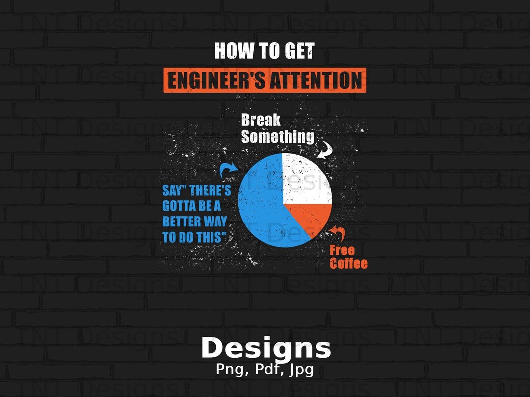 How to Get Engineer's Attention Digital Png File Instant Download ...