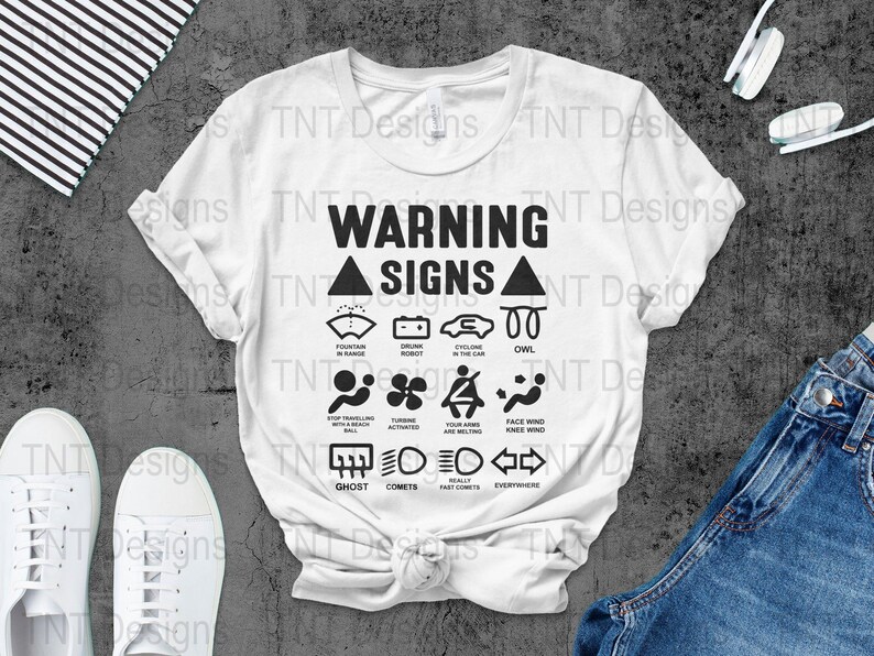 Funny Mechanic Warning Signs Digital Png File, Funny Mechanic T-shirt ...