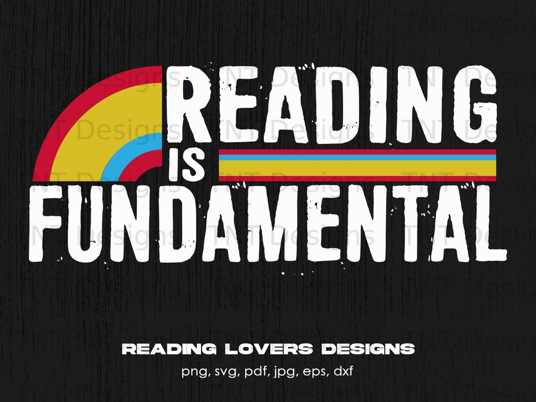 Reading is Fundamental Digital Png File, Instant Download, Book Readers ...