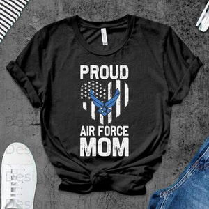 USA Heart Flag Air Force Mom Digital File Instant Download, Proud Air ...