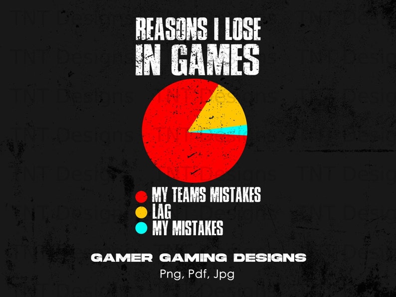 Reasons I Lose in Games Gamer Video Games Gamer Funny Digital - Etsy