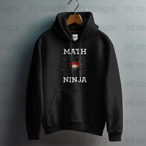 Math Ninja Digital Png File, Instant Download, Math Geek T-shirt Design ...