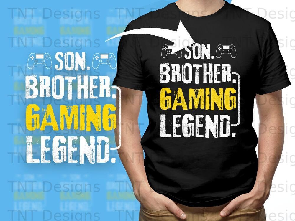 Son Brother Gaming Legend Digital Png File Download Funny - Etsy