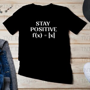Stay Positive Funny Math Formulas Digital Png File, Instant Download ...