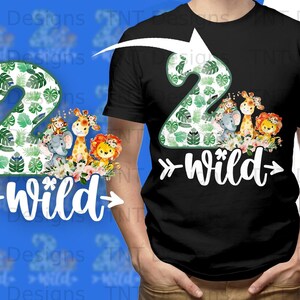 2 Wild Digital PNG File, Instant Download, Kids Two Wild PNG, Zoo Theme ...