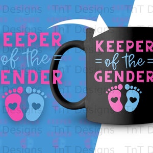 Keeper of the Gender Png Digital File, Instant Download, Team Boy, Team ...
