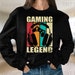 Gaming Legend Digital Png File, Instant Download, Vintage Gamer T-shirt ...