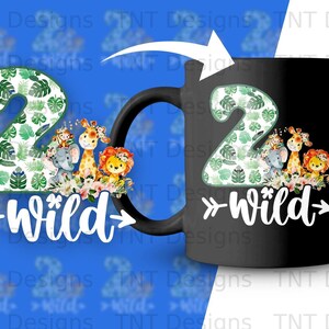 2 Wild Digital PNG File, Instant Download, Kids Two Wild PNG, Zoo Theme ...