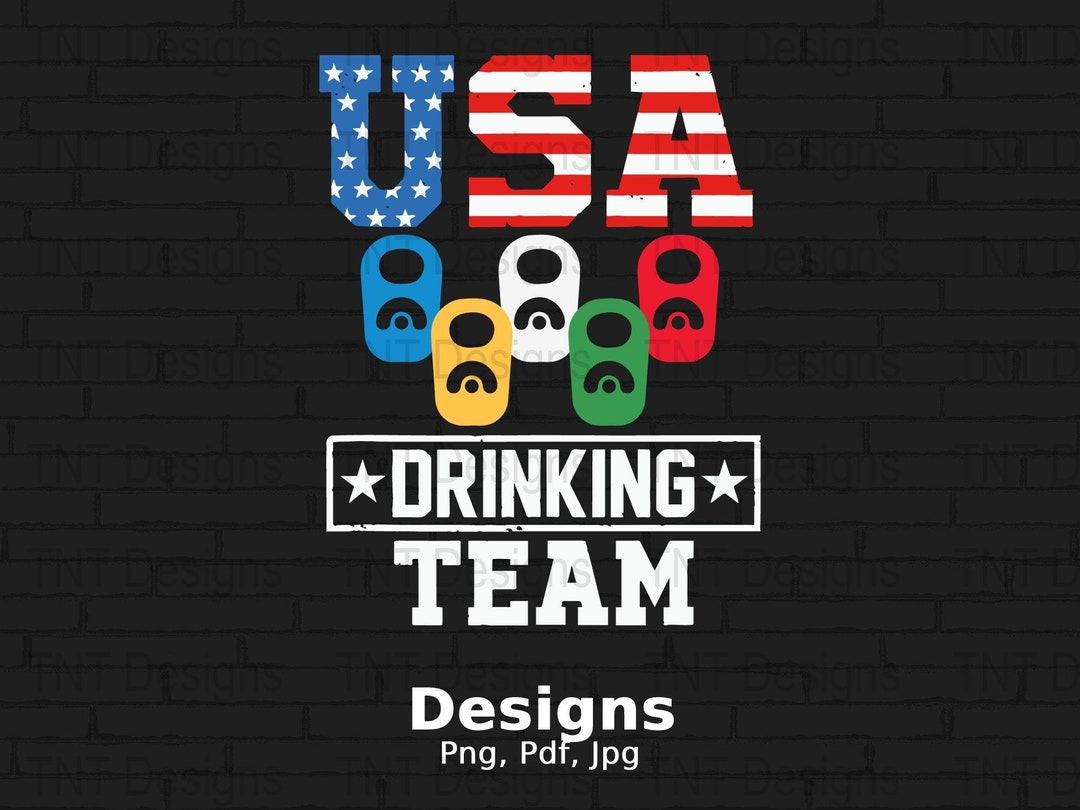 USA Drinking Team Digital Png File, Instant Download, Beer Party T ...
