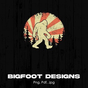 Bigfoot Walking Digital Png File, Instant Download, Vintage Bigfoot T ...