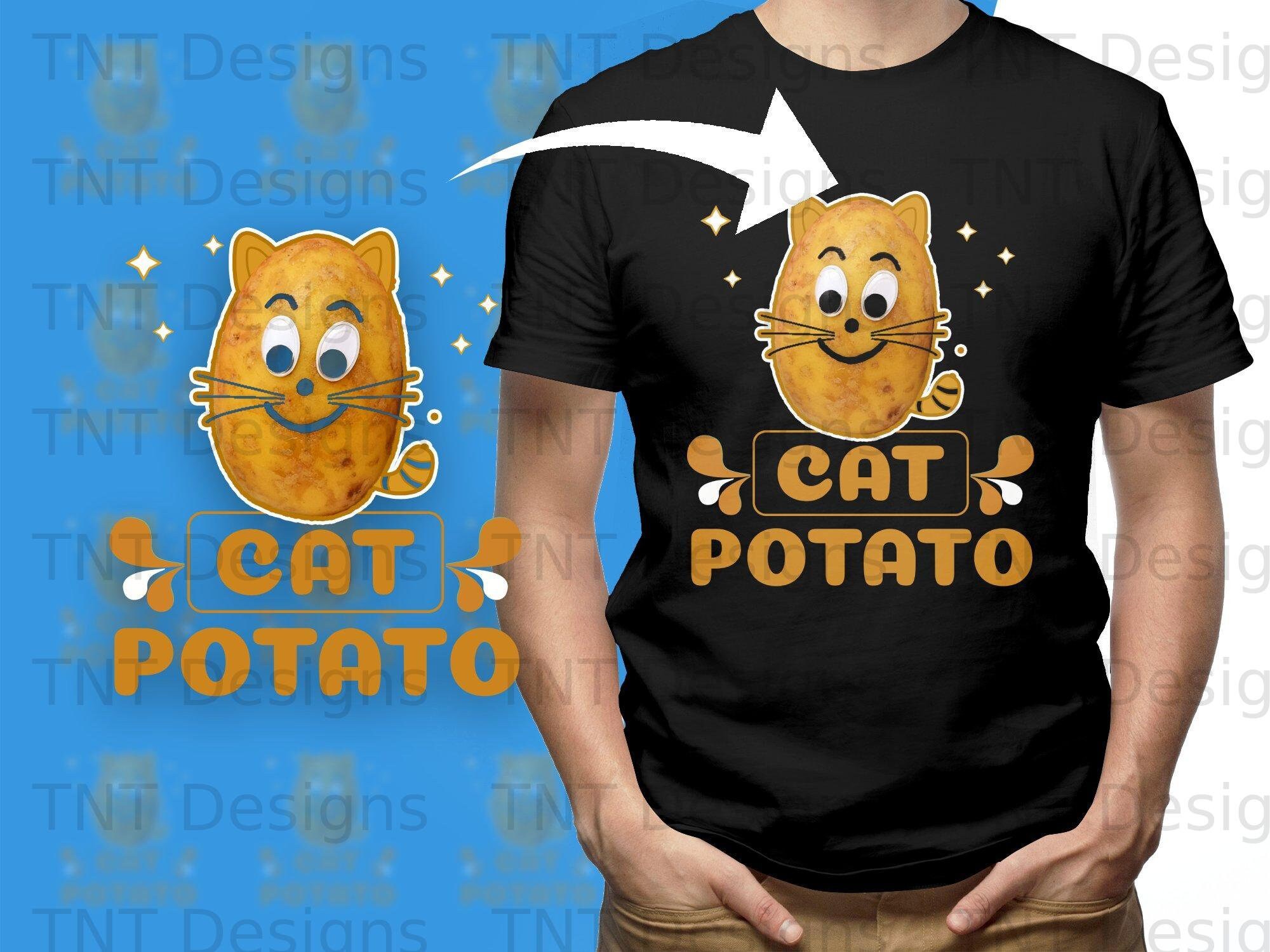 Cat Potato Digital Png File, Instant Download, Cute Fat Potato Cat T ...