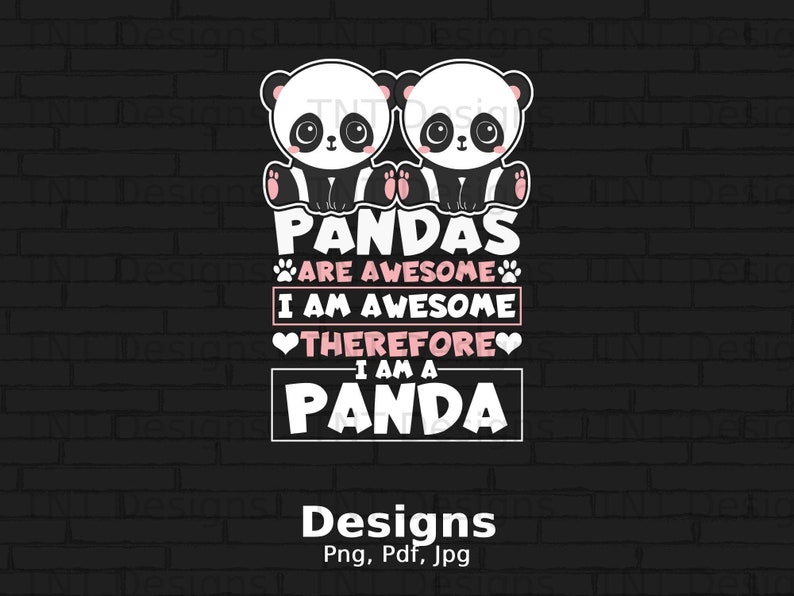 Funny Panda Bear Png Digital File Instant Download Pandas Png - Etsy