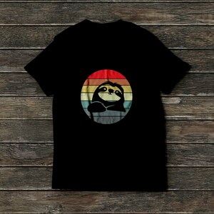 Vintage Sloth Digital Png File, Instant Download, Retro Sloth T-shirt ...