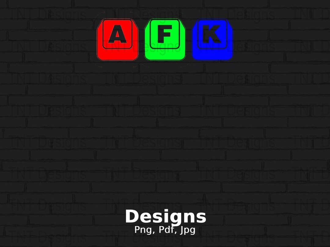 AFK, Away From Keyboard Digital Png, File Instant Download, Funny Gamer ...