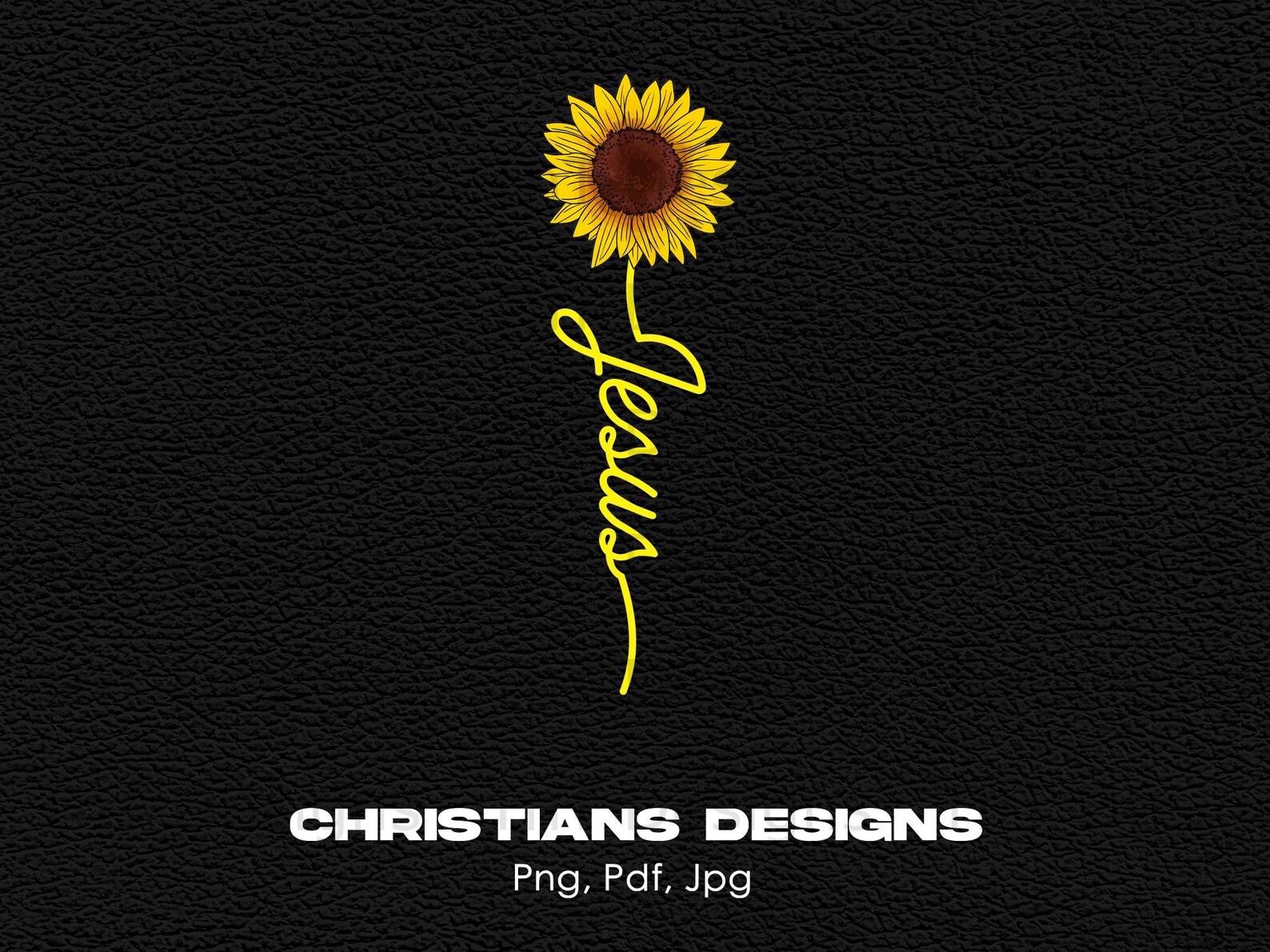 Inspirational Jesus Sunflower Digital Png File Instant - Etsy