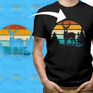Vintage Deer Digital Png File, Instant Download, Deer T-shirt Design ...