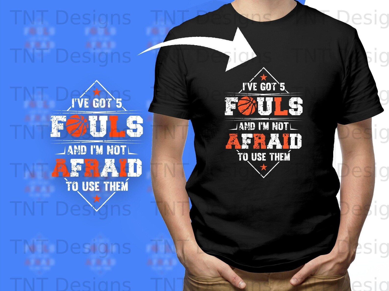 I've Got 5 Fouls Digital Png File, Instant Download, Funny Basketball ...