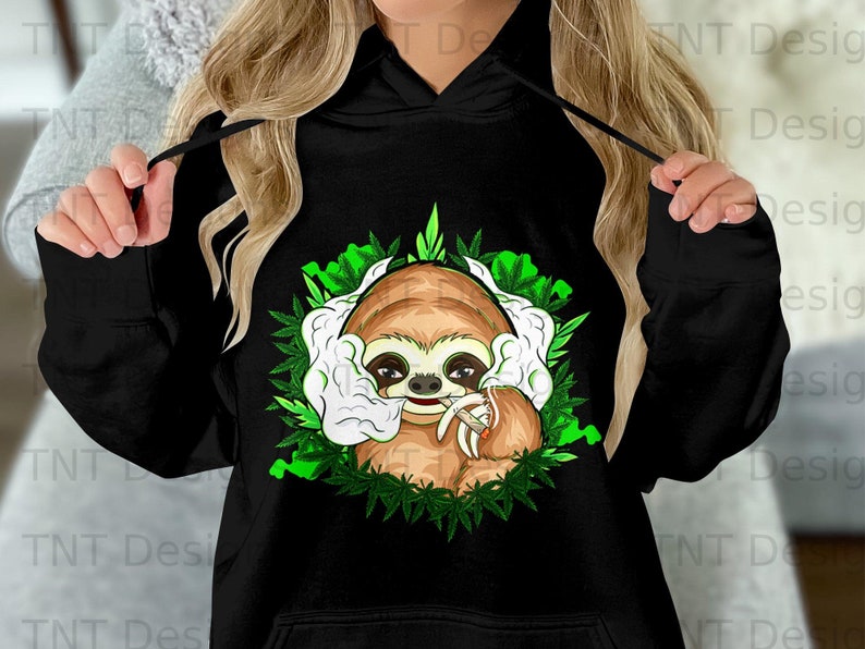 Sloth Smoking Weed Digital Png File Instant Download Sloth - Etsy