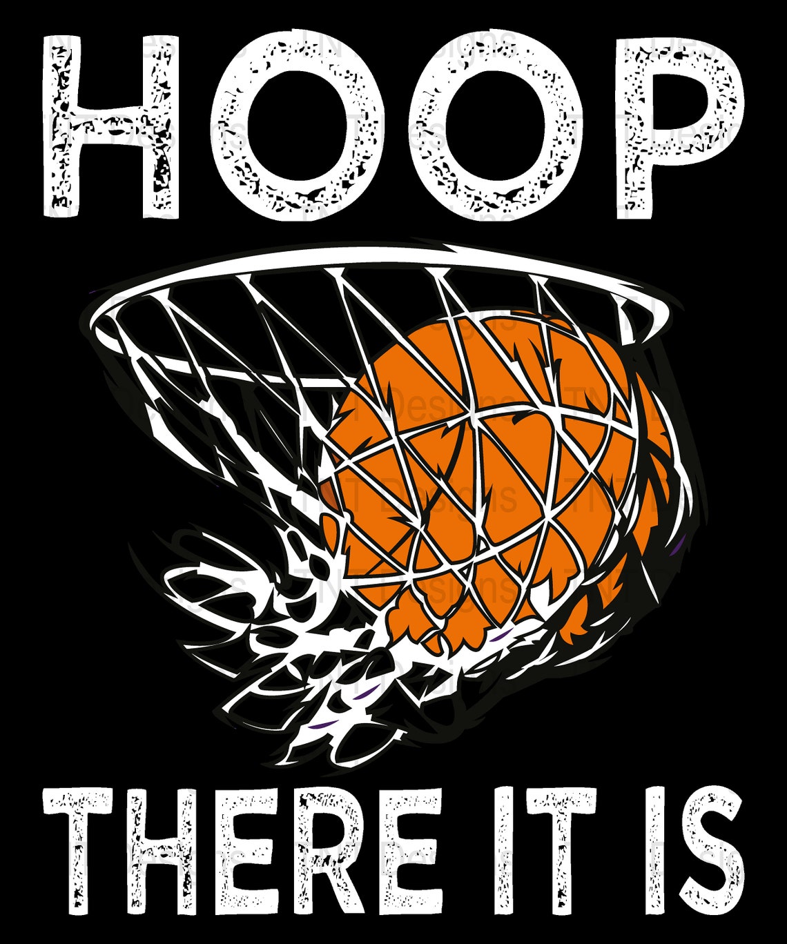 Hoop There It is Digital Png File, Instant Download, Funny Basketball ...