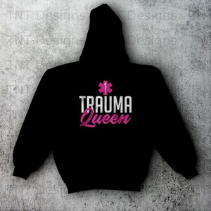 Trauma Queen Digital Png File, Instant Download, Emt T-shirt Design ...