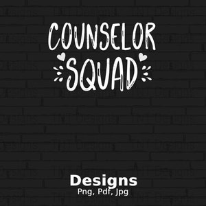 Counselor Squad Digital Png File, Guidance Counselors Png, Instant ...