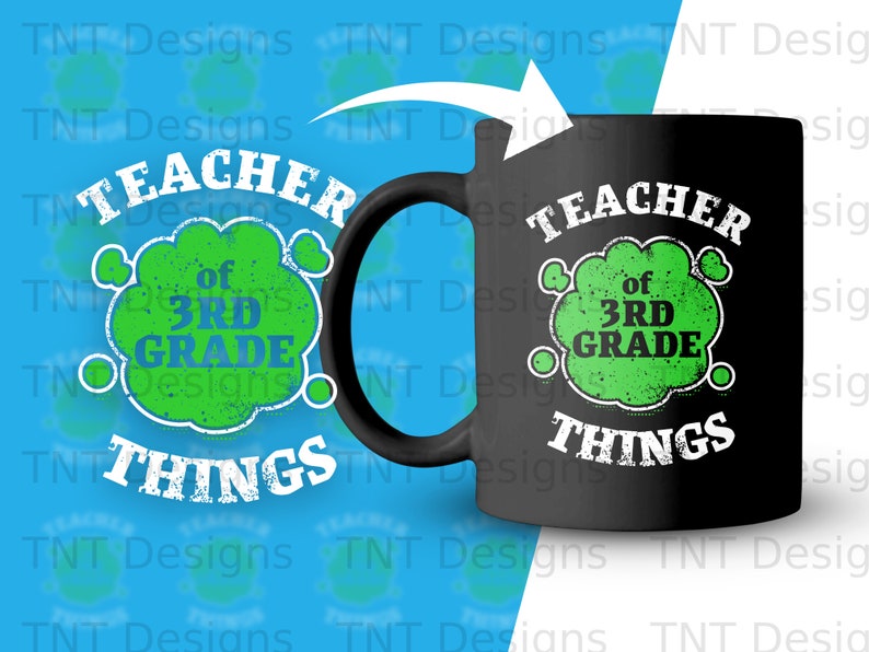 Teacher of 3rd Grade Things Digital PNG File Instant Download - Etsy