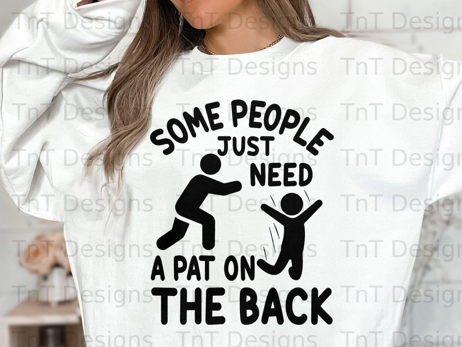 Some People Just Need A Pat on the Back Digital Png File - Etsy