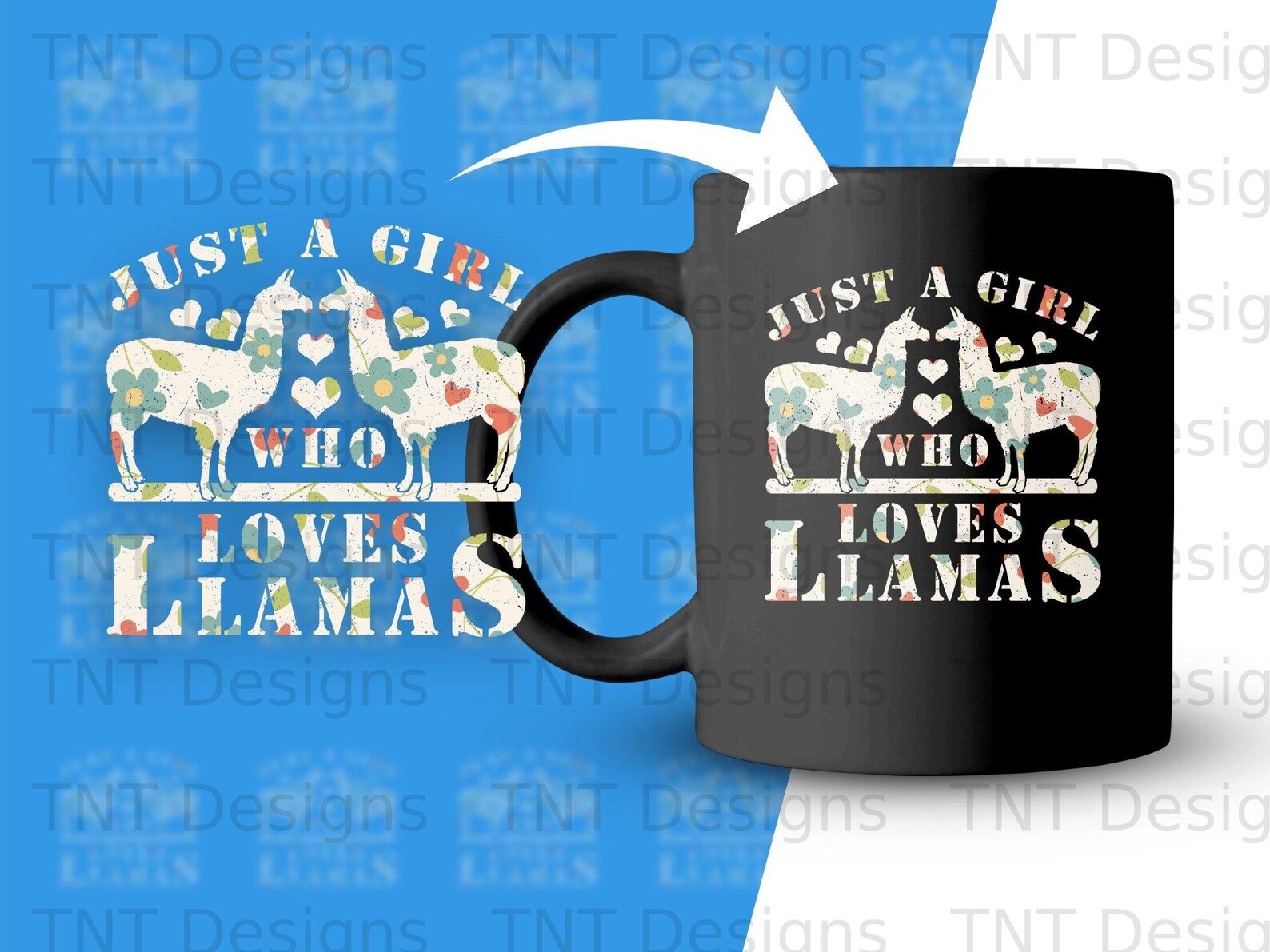 Just A Girl Who Loves Llamas Digital Png File, Instant Download, Llama ...