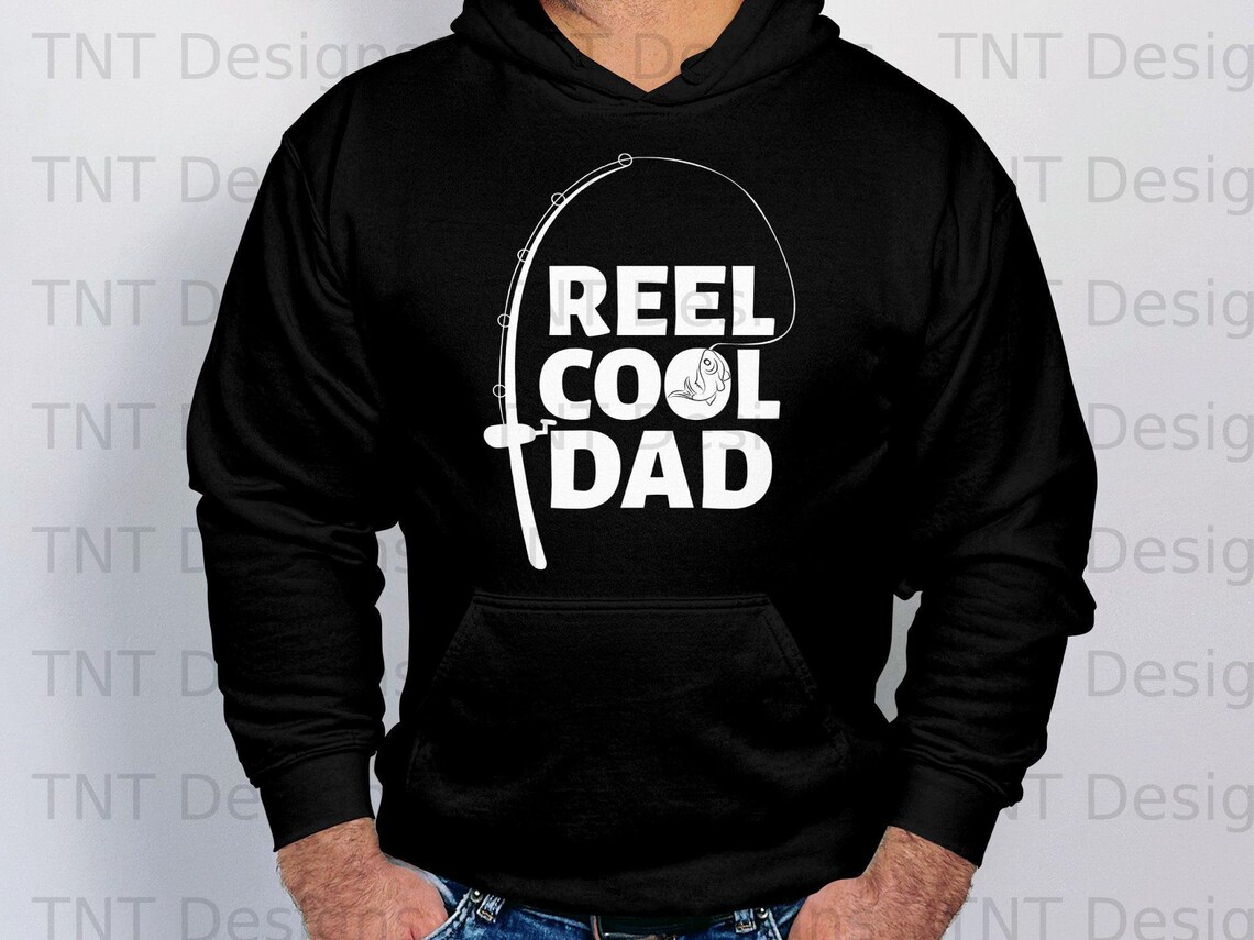 Reel Cool Dad Digital Png File, Instant Download, Funny Fisherman T ...