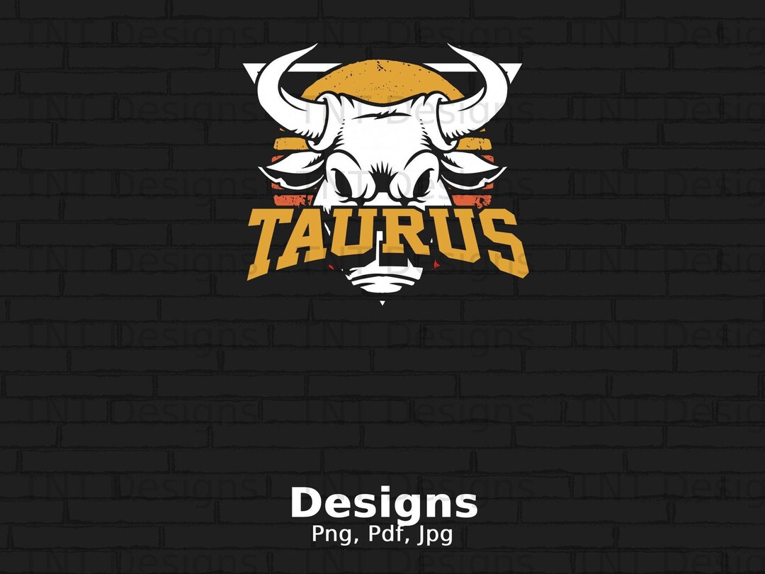 Taurus Digital Png File, Instant Download, Taurus Bull Astrology Tshirt ...