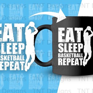 Eat Sleep Basketball Repeat Digital Png File, Instant Download ...