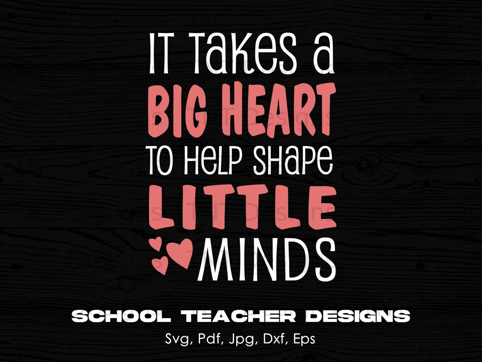 It Takes A Big Heart to Help Shape Little Minds Teacher - Etsy