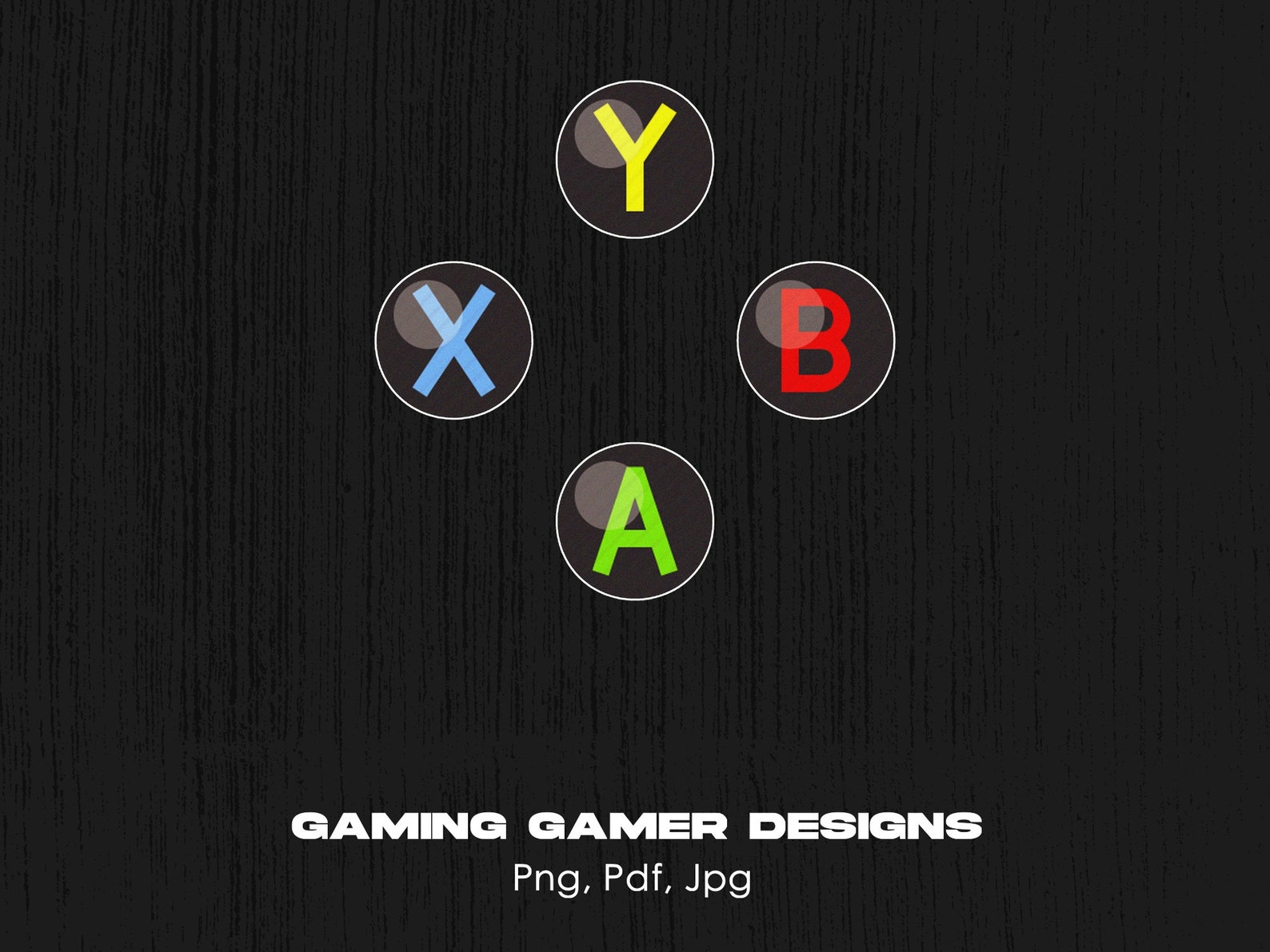 Gamer Controller Gaming Buttons Digital Png File Instant - Etsy
