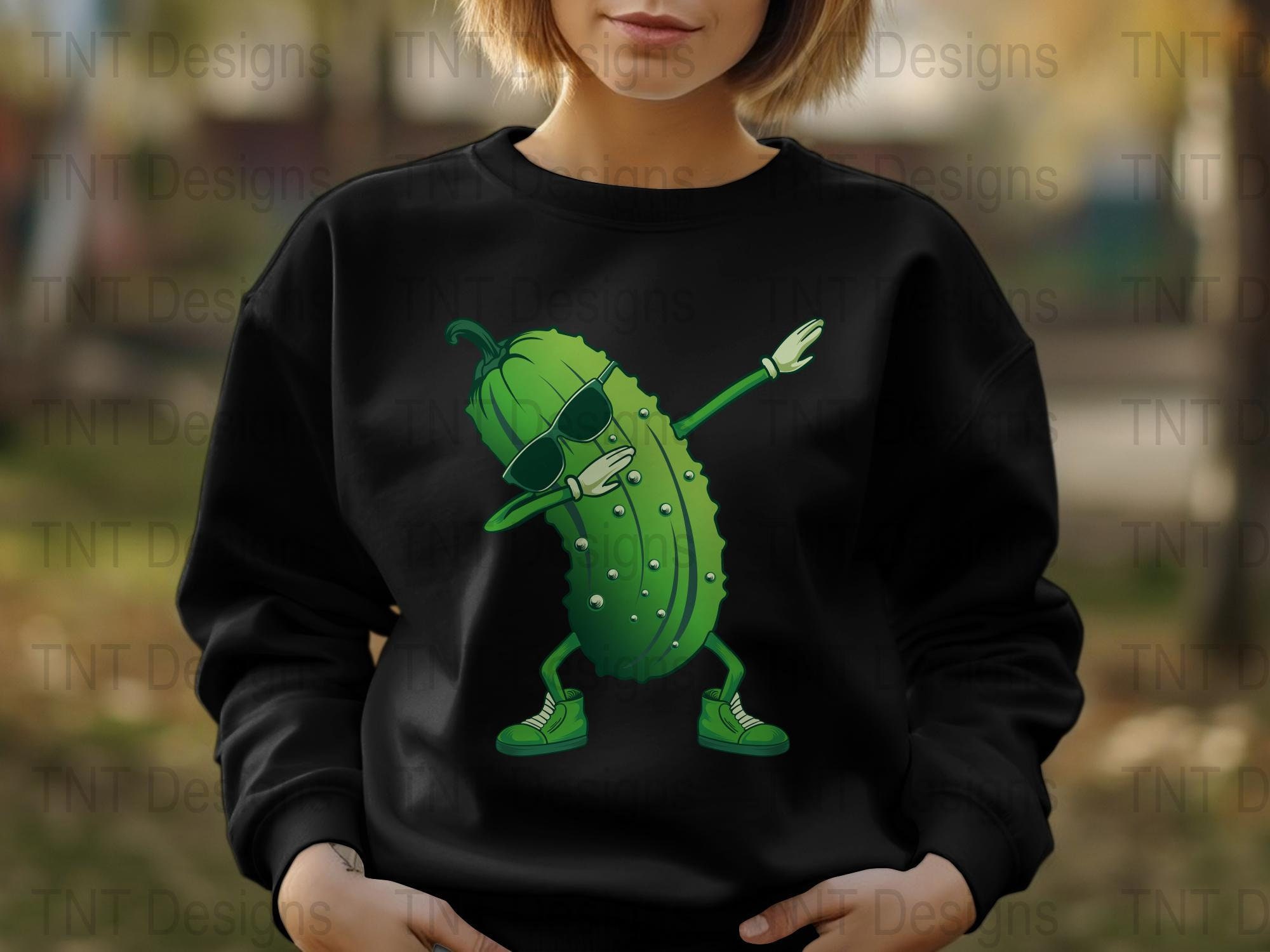 Dabbing Pickle Digital Png File, Instant Download, Funny Pickle T-shirt ...