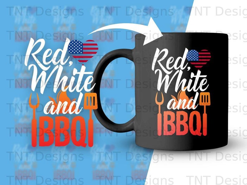 Red White and BBQ Digital Png File Instant Download 4th of - Etsy