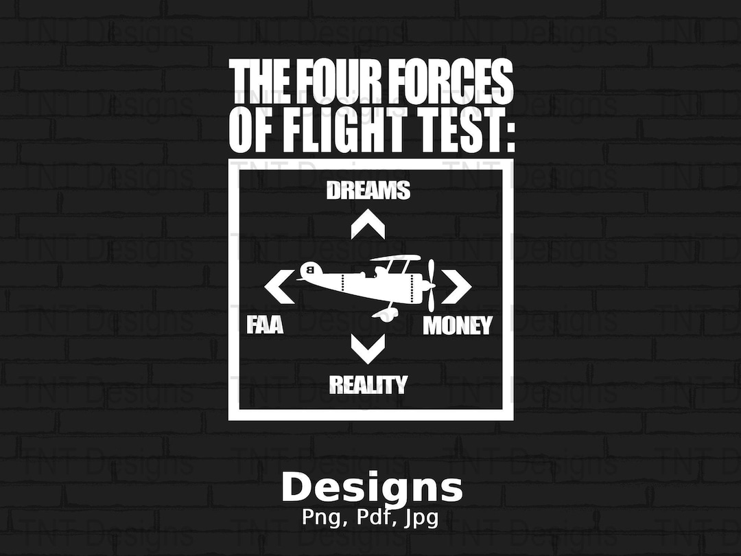 Four Forces of Flight Test Digital Png File, Instant Download, Dreams ...